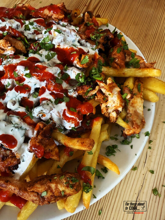 Chicken Shawarma Loaded Fries | For Those About To Cook